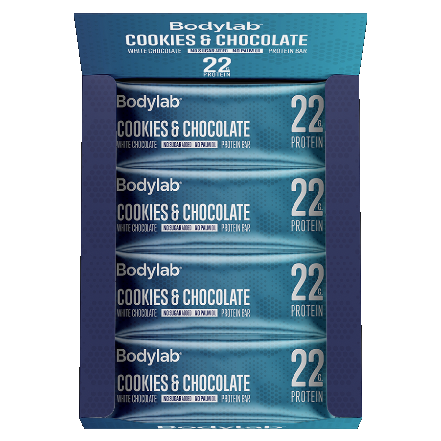 🍫 Kalorier i Bodylab Cookies & Chocolate White Chocolate Protein Bar ...