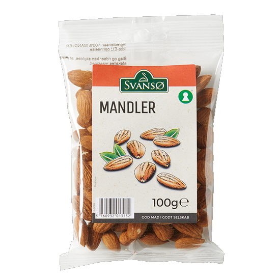 🥜 Kalorier i Svansø Mandler - Gratis Kalorietabel